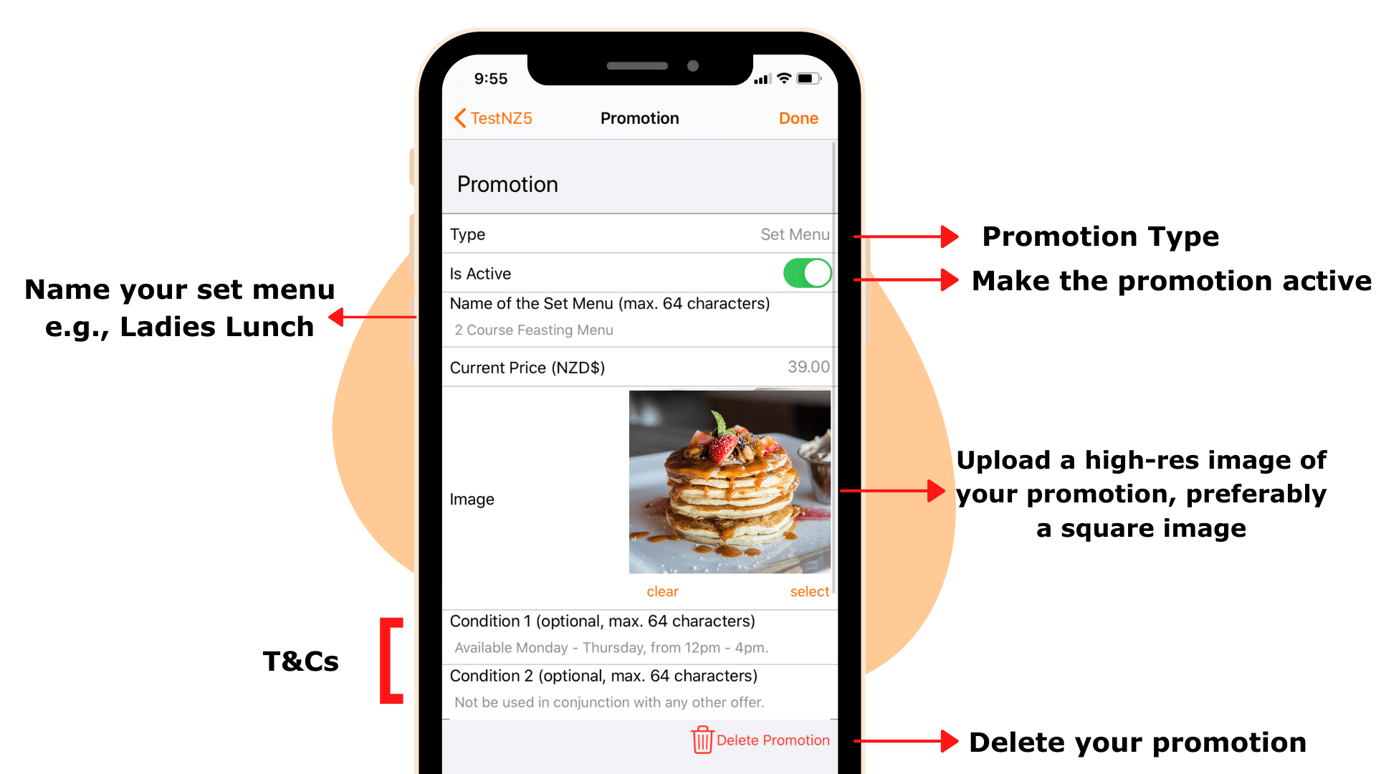 'Top-Up' Promotion Example: Set Menu